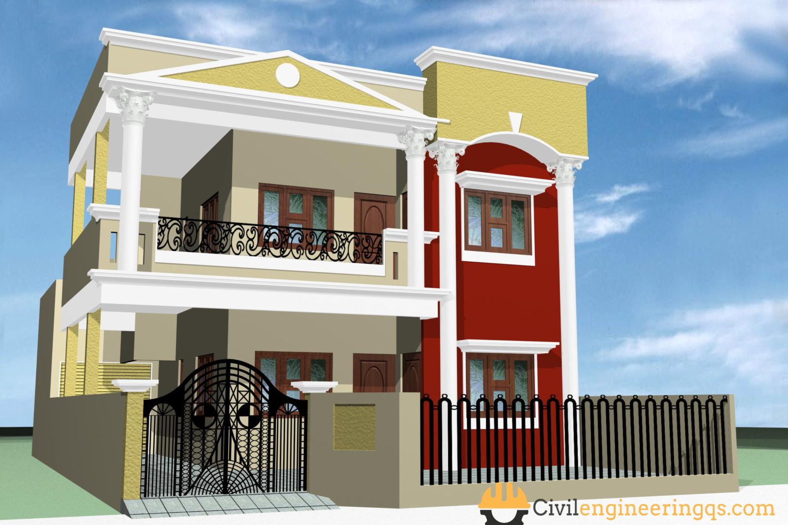 15+ Elevation 3D design for your dream house -9
