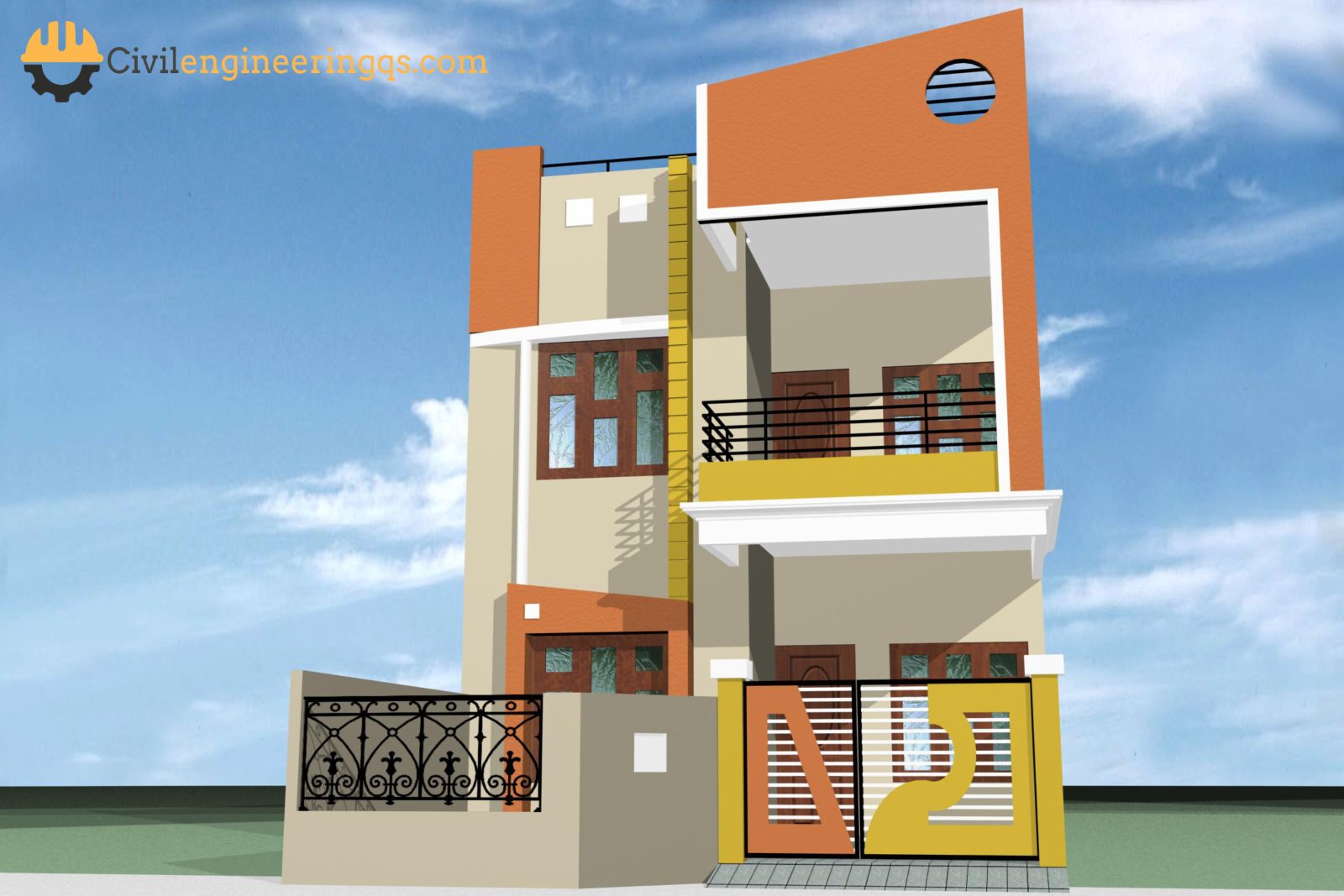 15+ Elevation 3D design for your dream home -8