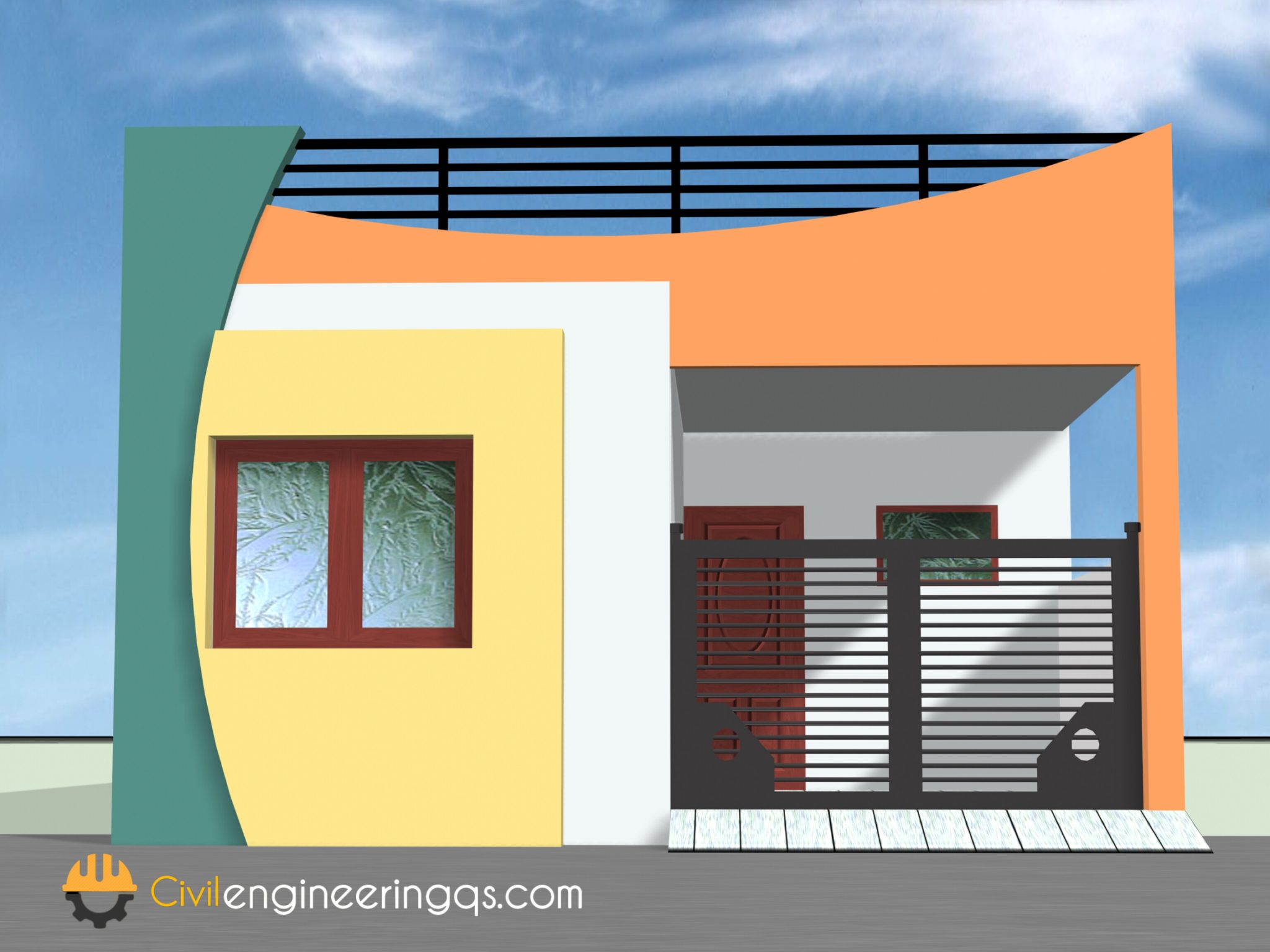Stylish Front Elevation Concepts for Your Villa - Civil Engineering QS