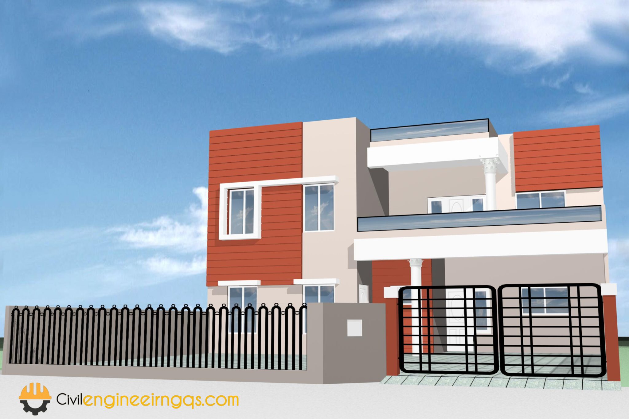 Modern Frond Elevation design for your Home
