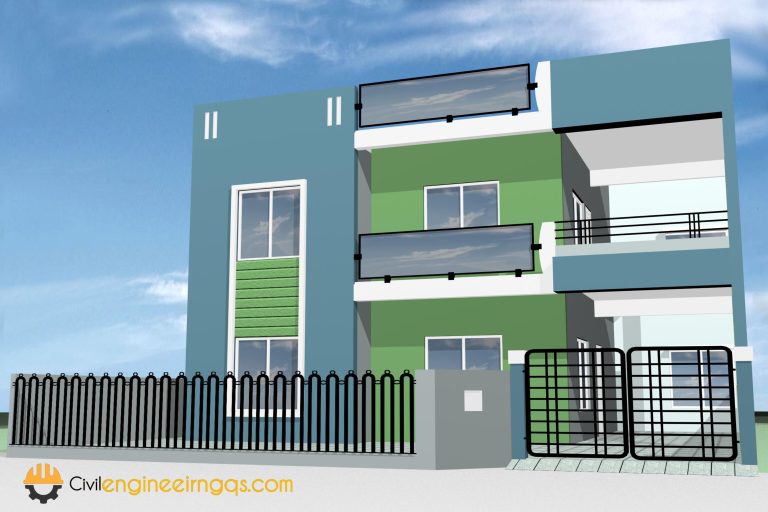 Modern Frond Elevation design for your Home - Civil Engineering QS