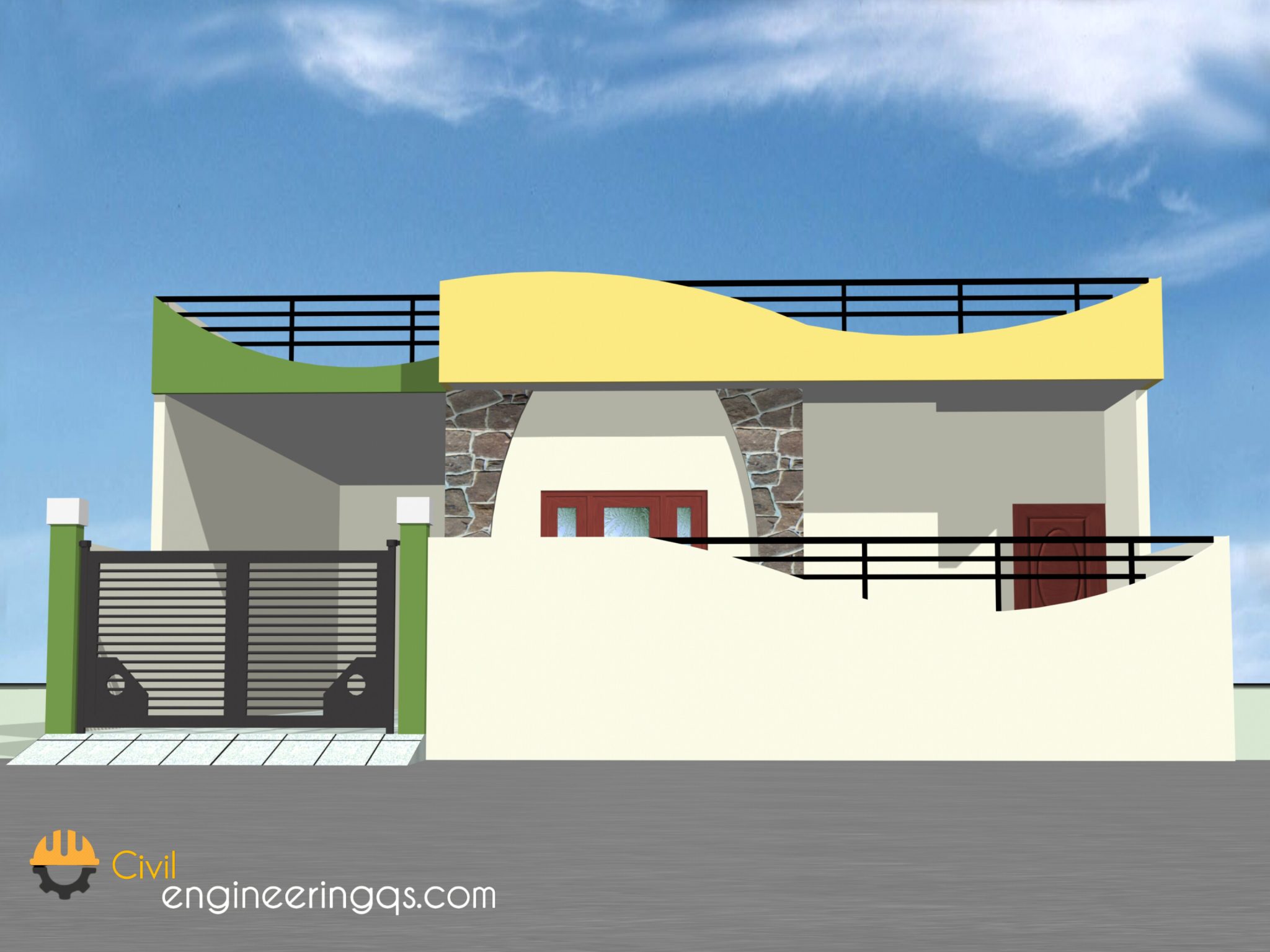 15+ Elevation 3D design for your dream house -2