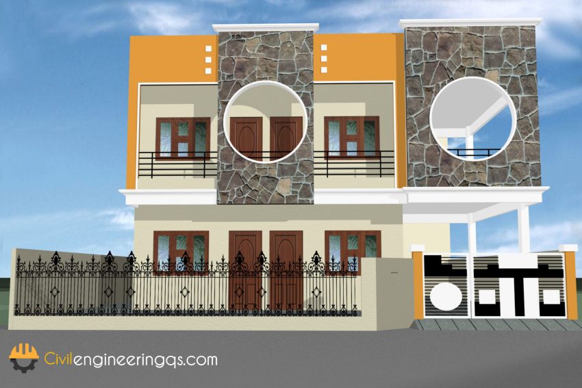 Modern Frond Elevation design for your House