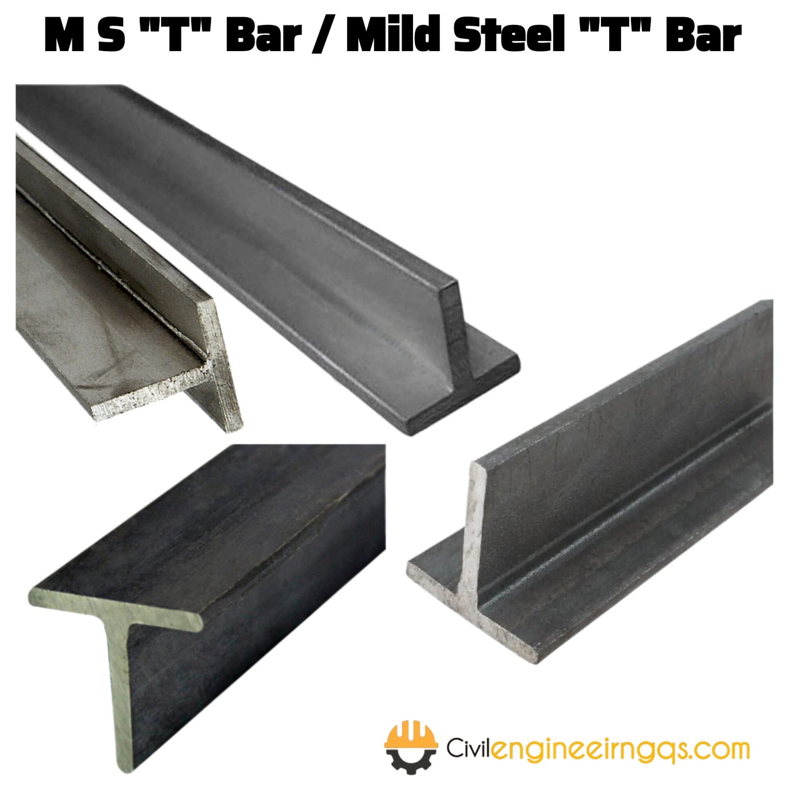 Different Types of MS bars / Mild Steel bars - Civil Engineering QS