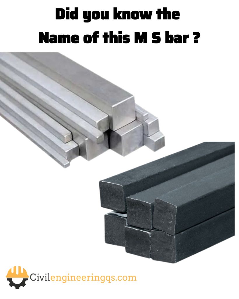 Different Types of MS bars / Mild Steel bars
