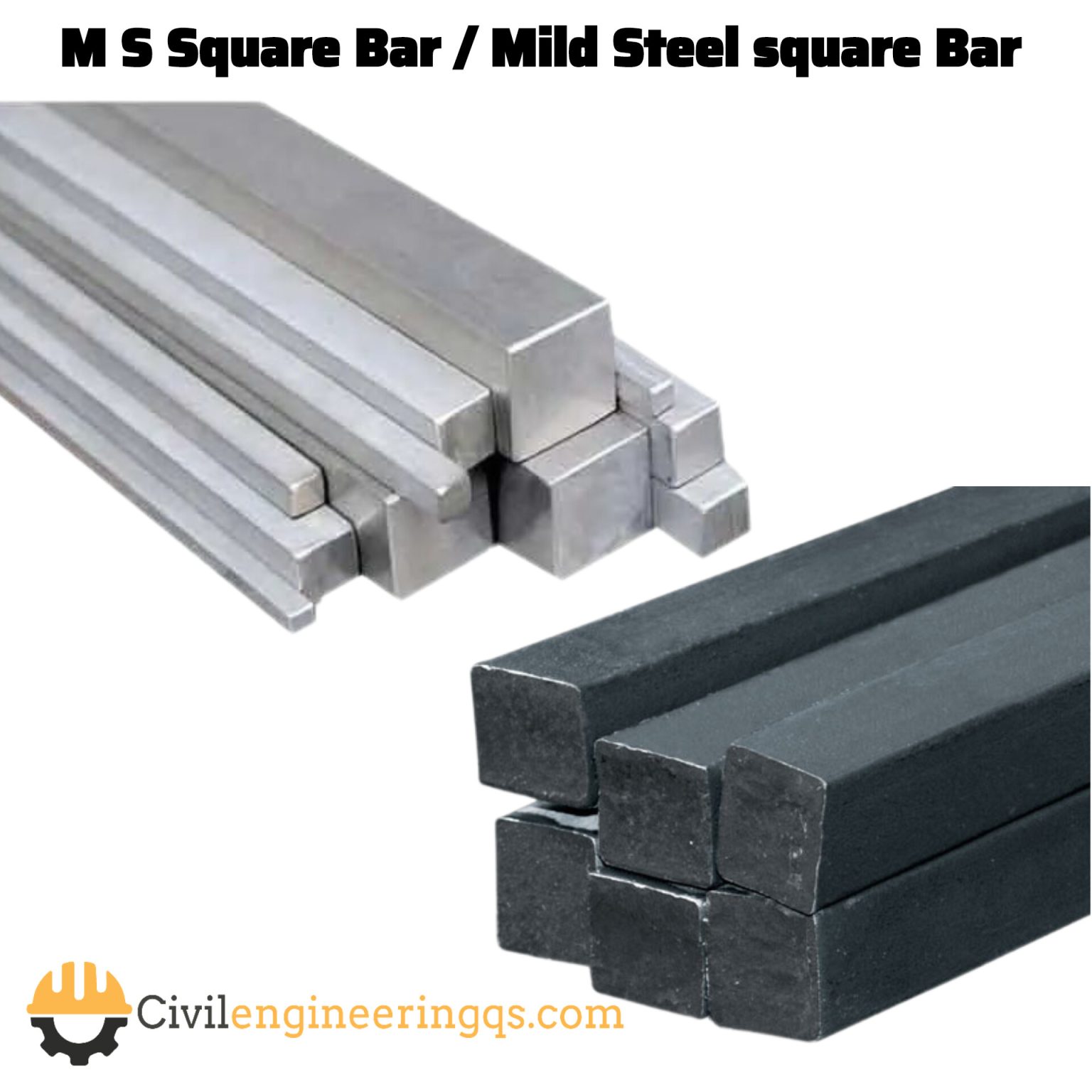 Different Types of MS bars / Mild Steel bars