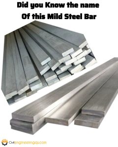 Different Types of MS bars / Mild Steel bars