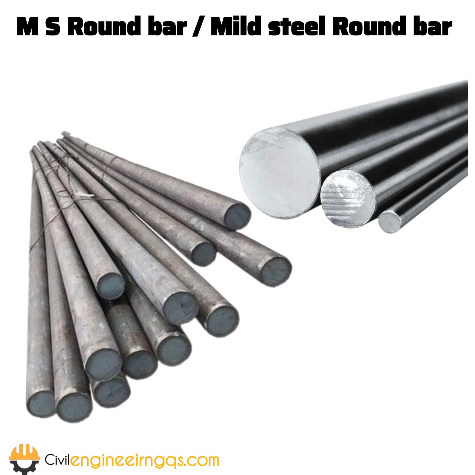 Different Types of MS bars / Mild Steel bars