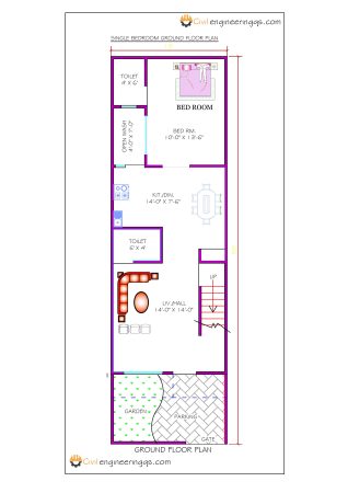 15+ Simple Floor plan for your Home - Civil Engineering QS