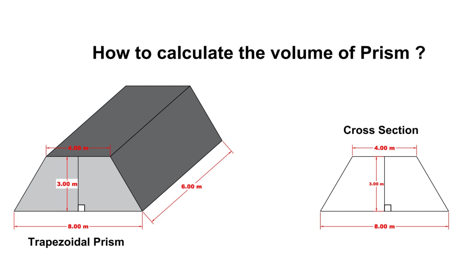 How to calculate the volume of Prism