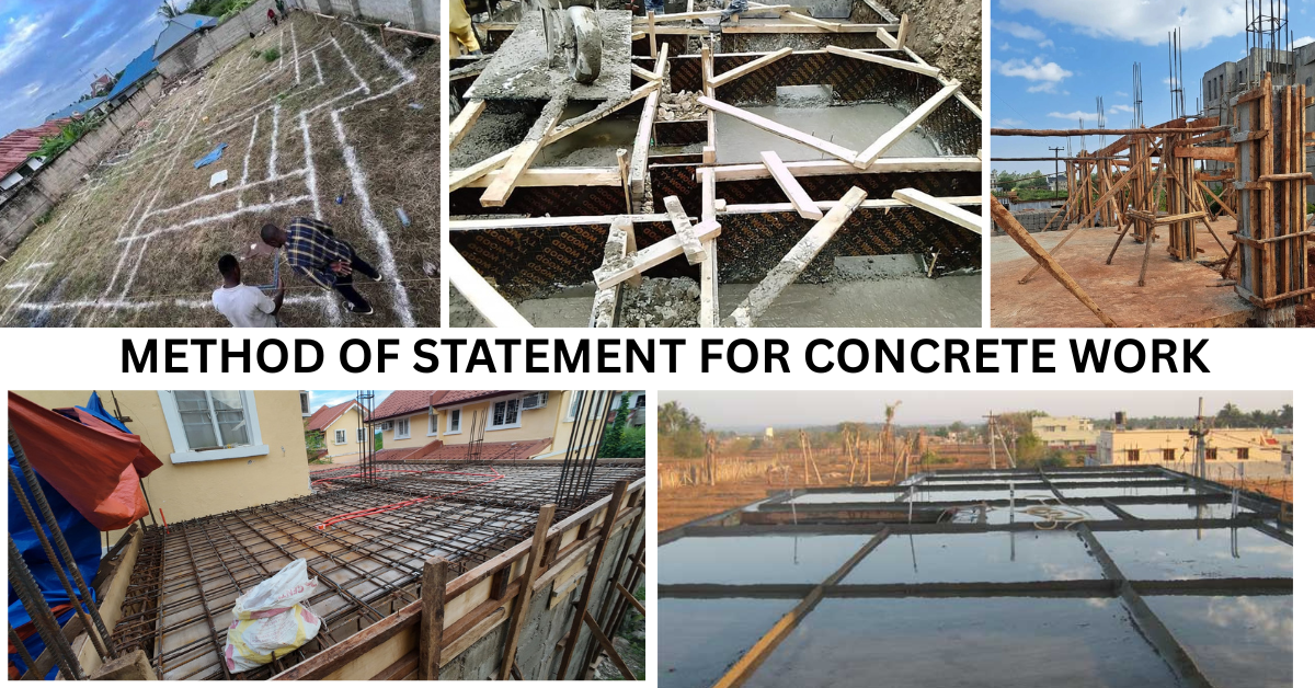 METHOD OF STATEMENT FOR CONCRETE WORK